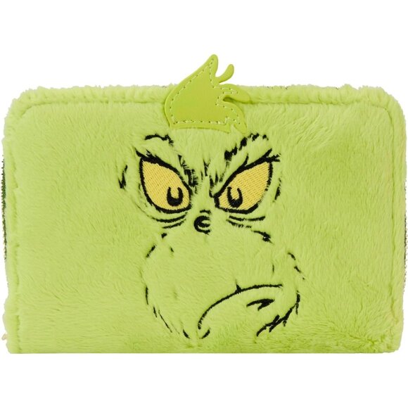 Accessories | Functional Plush Grinch Wallet With Glow Details Colorful ...